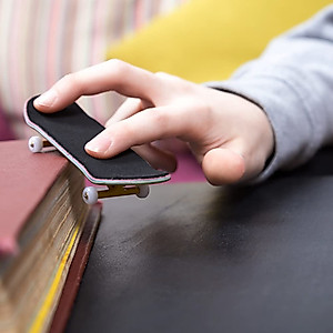 YUJUN 20PCS 38mmX110mm Wooden Fingerboard Foam Grip Tape Black Pro Skateboard Grip Tape Stickers