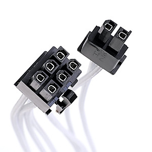 OUCAXIA PSU 8 Pin to 6+2 Pin PCIE Sleeved Cable, Male to Male GPU Cable for Seasonic Focus Prime ASUS ROG Thor Strix Modular Power Supply (65cm)