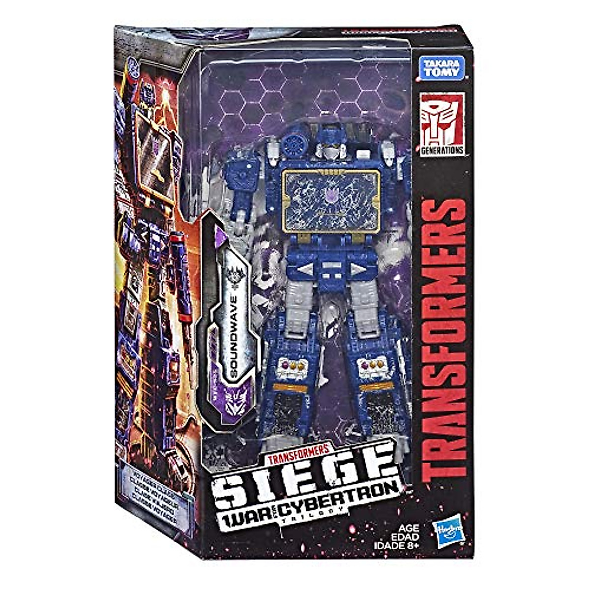 Transformers Toys Generations War for Cybertron Voyager Wfc-S25 Soundwave Action Figure - Siege Chapter - Adults & Kids Ages 8 & Up, 7"