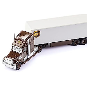 Truck with Double Pup Trailers DHL Road Train 1/87 (HO) Diecast Models by Siku SK1806