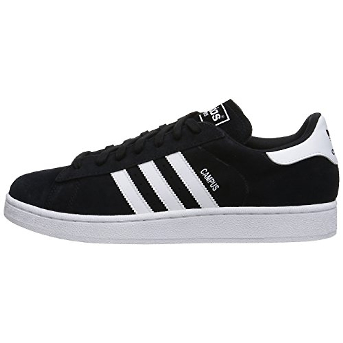 adidas Originals Men's Campus Fashion Sneaker,Black/White/Black,4.5 M US