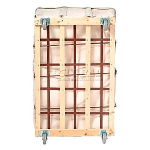 Canvas Basket Bulk Truck, 16 Bushel, 40" L x 28-1/4"W x 30-1/2"H