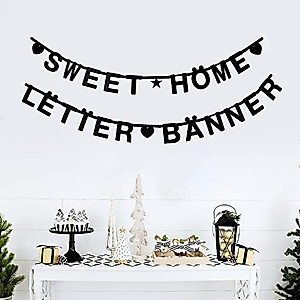 Fonder Mols Customizable Banner Letters Black DIY Kit 124 Counts Make Your Own Banner