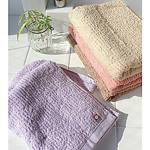 Imabari Towel Quick-Dry Towel, Soft and Highly Absorbent, Air&Thin - 3 Piece Hand Towel Sets, Lavender