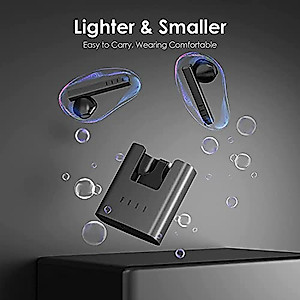 True Wireless Earbuds - FIIL Bluetooth 5.2 TWS Earbuds, True Wireless Headphones with Stereo Microphone, Support FIIL+ APP, Noise Cancelling Earbuds, Waterproof Earbuds for iPhone & Android