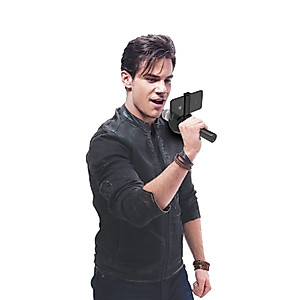 Tzumi Rock Solo Bluetooth Karaoke Microphone and Speaker with Retractable Smartphone Holder - Compatible with Most Karaoke Apps