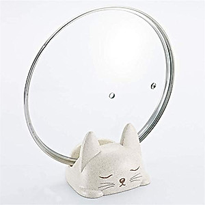 NEIDE Kitchenware Rack Adjustable Pan Pot Lids C Board Folding Organizer Stand-Single Pan Pot Lid Rack Kitchen Storage Organizer Holder Mounted Pans Lid Holder Rack Pan Lid Holder Organizer