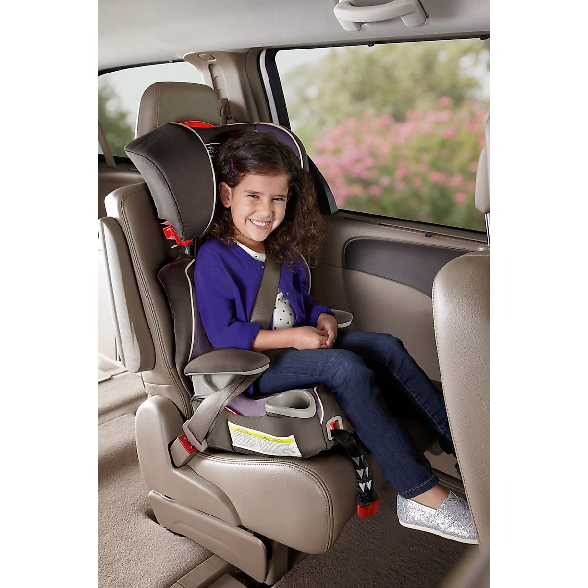 Graco Affix Youth Booster Seat with Latch System, Grapeade
