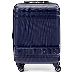 Tommy Hilfiger Lexington Upight Hard Suitcase, Navy, 21"