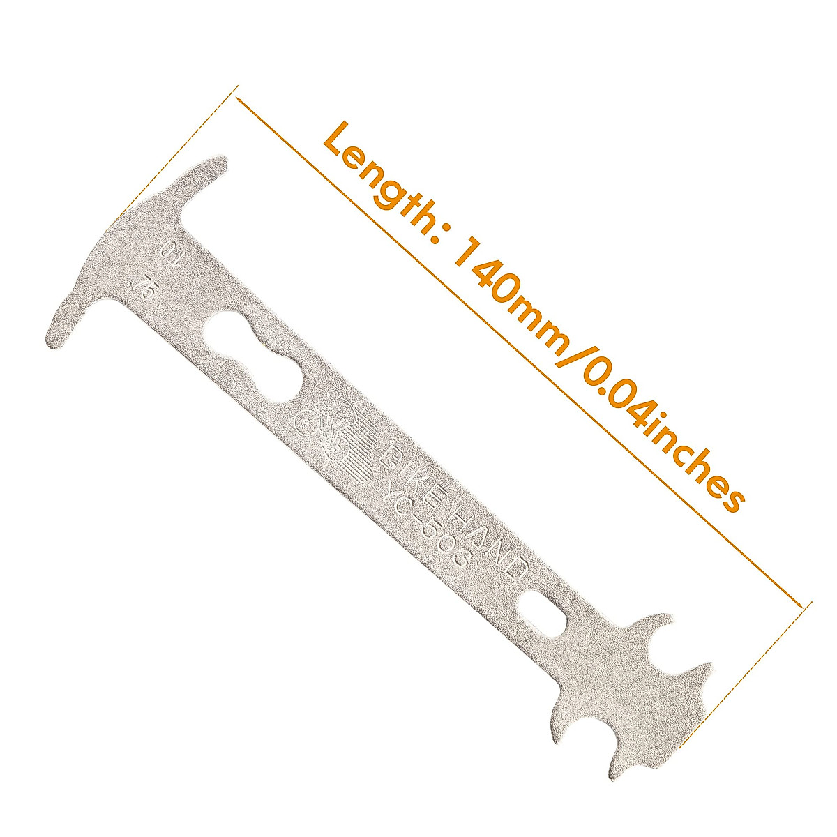 BIKE HAND Bicycle Chain Wear Indicator Tool Chain Checker - Compatible with Shimano Sram Campagnolo KMC & Other Brands for 7 to 12 Speed Chains - Maintenance for Road, Mountain & Hybrid Bikes