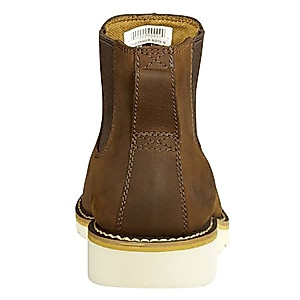 Carhartt Men's Wedge 5" Chelsea Pull-On Soft Toe FW5033-M Boot, Dark Bison Oil Tanned, 11