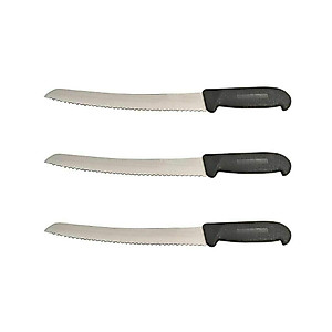 10 in. Curved Bread Knife- Cozzini Cutlery Imports - Serrated - Great for Sandwiches (10" Curved Bread)