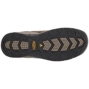 KEEN Utility Men's Flint 2 Mid Height Soft Toe Waterproof Non Slip Work Boots, Black Olive/Brindle, 14 Wide