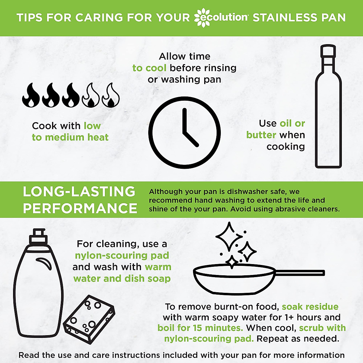 Ecolution Stainless Steel, 1-Quart