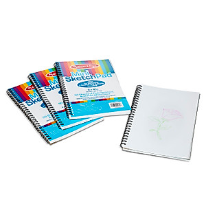 Melissa & Doug Mini-Sketch Spiral-Bound Pad (6 x 9 inches) - 4-Pack