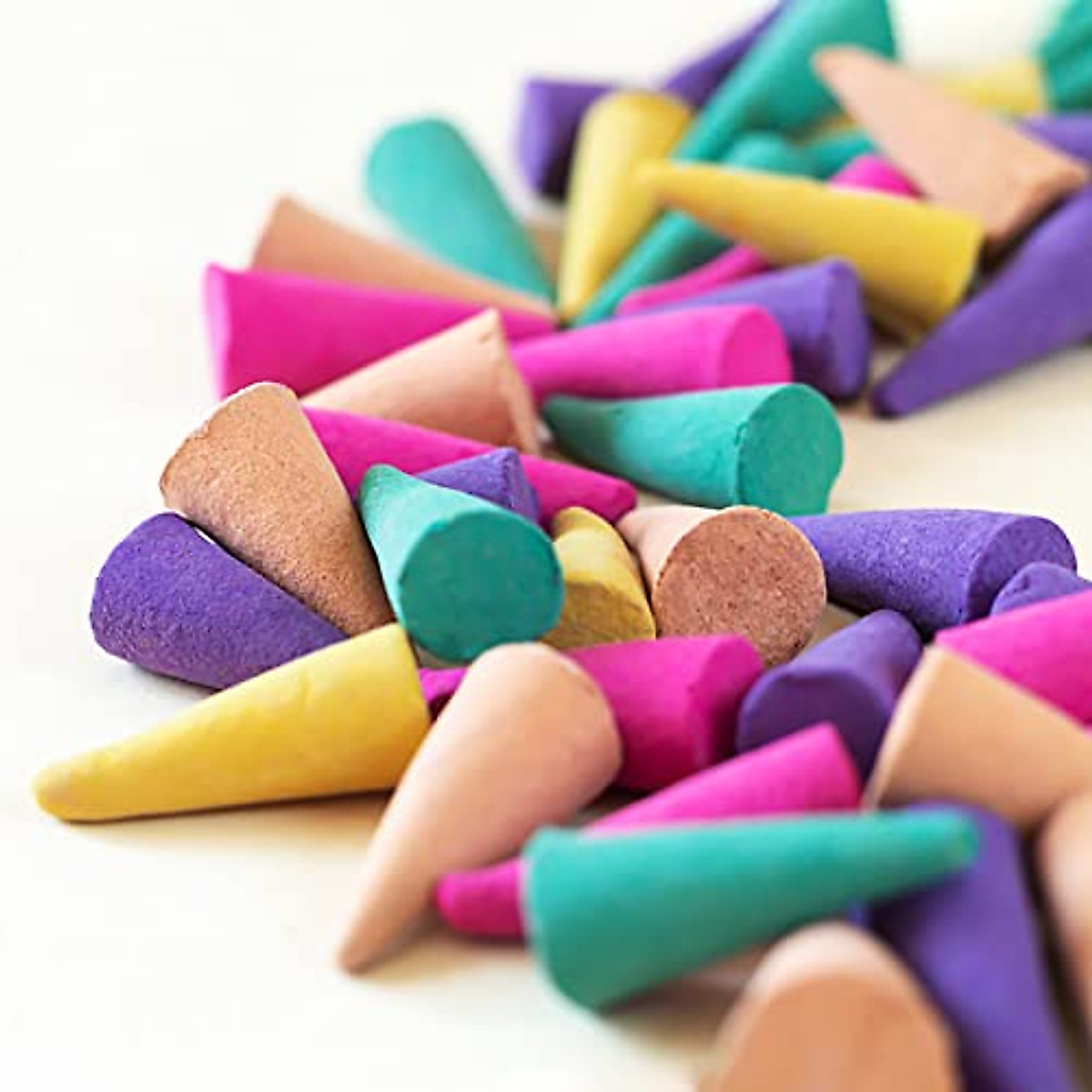 Incense Cones, Assorted Scented Incense Cones with Holder, Incense Variety Pack Gift Set, Rose, Sage, Lavender, Violet, Cinnamon, Eucalyptus, Sandalwood, Rain Forest, 120 Cones Total