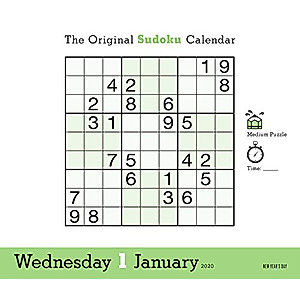 The Original Sudoku Page-A-Day Calendar 2020