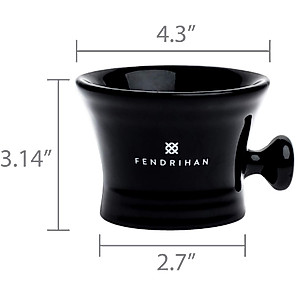 Fendrihan Essential Apothecary Shaving Mug (Black)