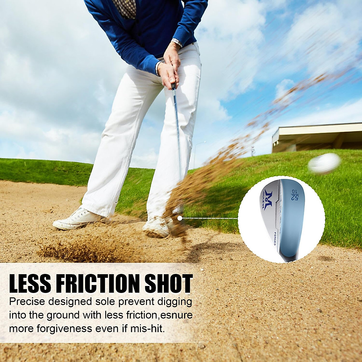 MAZEL Forged Golf Wedges for Men - Individual 48 52 54 56 58 60 Degree Wedge Right Hand Gap Wedge,Sand Wedge,Lob Wedge,Milled Face for More Spin