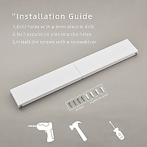 leean Laundry Drying Rack, Wall Mounted, Retractable Clothes Drying Rack, Folding Towel Drying Rack for Bathroom, Laundry Room Organization,Outdoor Yard, Balcony (White)