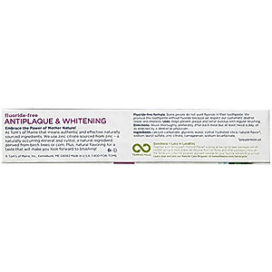 Tom's of Maine Fluoride-Free Antiplaque & Whitening Natural Toothpaste, Fennel, 5.5 oz.
