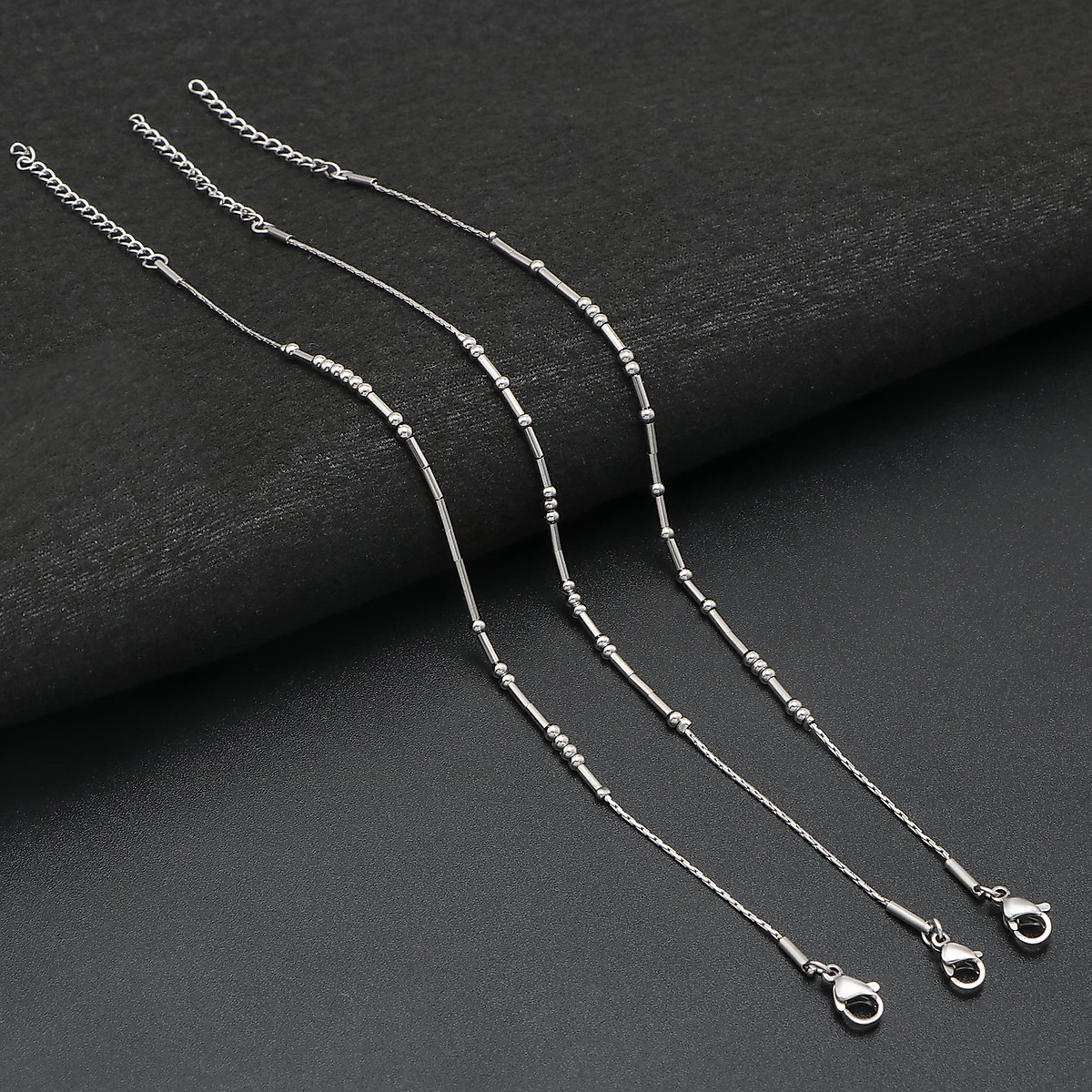 JoycuFF Inspirational Gifts for Women Strong And Fearless Morse Code Bracelets for Best Friends Daughter Sister Handmade Chain Bracelet Silver Encouragement Motivational Secret Message Jewelry