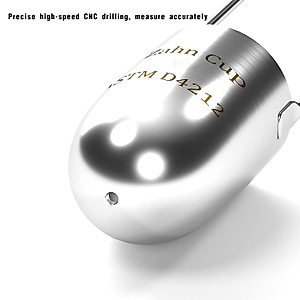 Viscosity Cup No. 1 to No. 5 Zahn Cup, Viscometer Dip Type 44ml Viscosity Cup Kit w/Bracket for Paint Sprayer, Stainless Steel Flow Cup for Oil Paint Finishes Honey Sauce