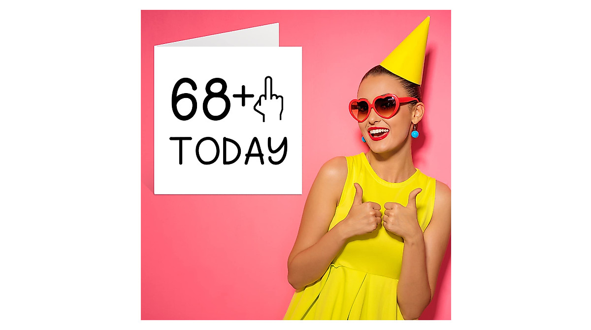 Funny 69th Birthday Card for Men & Women - Rude Humor