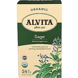 Alvita Sage Tea, Organic, 24 Count