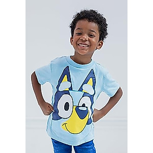 Bluey Toddler Boys 3 Pack Graphic T-Shirts 3T Blue