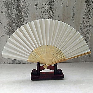 Folding Hand Fan Pattern Folding Dance Wedding Party Lace Silk Folding Hand Held Solid Color Fan веер ручной складной ventilador Decorative Fan (Color : RD)