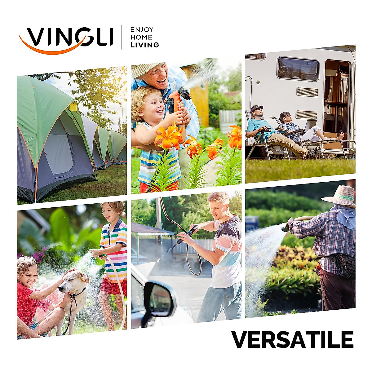 VINGLI 110L/30 Gallon Water Bladder Storage Containers, Foldable Portable Water Tank, Large Capacity Soft Water Bag, for Emergency Water, RV Camping, Garden