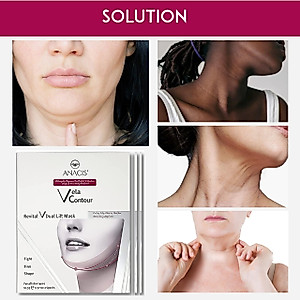 Neck, Chin & Jawline Sculpting V Line Chin Facial Mask and - Face Sagging Skin Garment Strap Bandage. Anacis