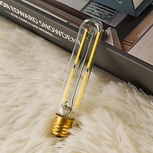 Leools LED Bulb Dimmable 6W Equal Soft White 3000K T6 T6.5 E12 Candelabra Bulb 60 watt for Chandeliers,Ceiling Fan,Pendant,Wall sconces AC120V 600LM e12 Light Bulb 6Pack