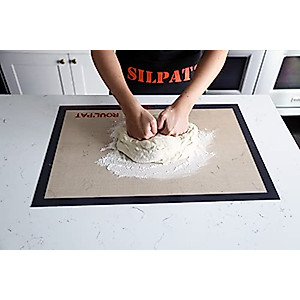 Silpat Roul' Pat Perfect Pastry Jumbo Size Non-Stick Silicone Countertop Workstation Mat, 23" x 31.5", Black, (ADN800585-00)
