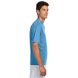 A4 Mens Cooling Performance Crew, Medium, Light Blue