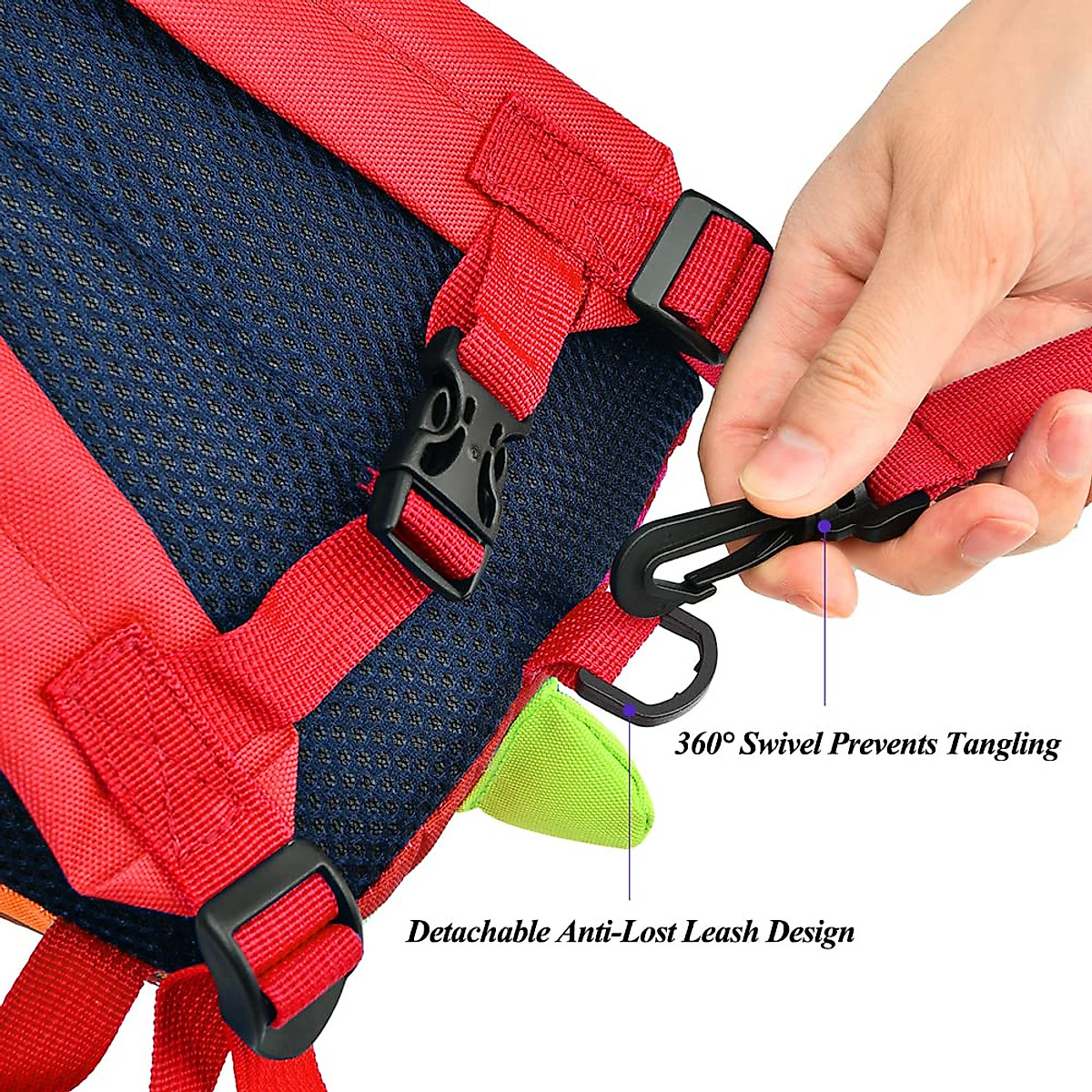 Samloong Backpack Leash for Toddlers, Kids Children Nursery Preschool Anti Lost Safety Toddler Leash with Harness Backpacks