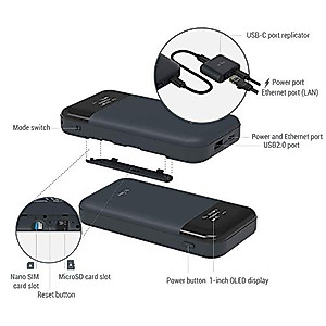 GL.iNet GL-E750 (MUDI) 4G LTE OpenWrt VPN Router, T-Mobile ONLY, 128GB Max MicroSD, 7000mAh Battery, OpenVPN, WireGuard, Tor, Router That You can Program (EC25-AF Module), North America only