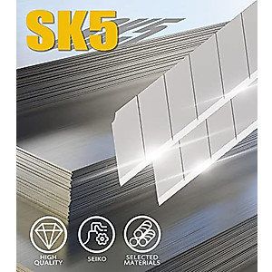 DOWELL 18mm Snap Off Blades SK5 Utility Knife Retractable Blades Box Cutter Blades (100pc)