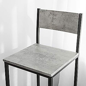 Haotian OGT03-HG, Bar Set-1 Bar Table and 2 Stools, 3 Pieces Home Kitchen Breakfast Bar Set Furniture Dining Set, 33.7 ”Height Table