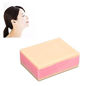 ZJchao Suture Training Model, 2 Silicone Human Skin Suture Training Model, Injection Practice Pad