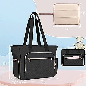 Luxja Wearable Breast Pump Bag (with a Breastmilk Cooler Bag, a Small Carrying Case and a Waterproof Mat), Pumping Bag Compatible with Momcozy, Willow and Elvie Breast Pump, Black