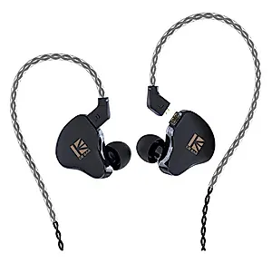 KBEAR KS1 Earphones in Ear Monitor Super Bass Boost Wired Earbuds, Crystal Clear Sound IEM Headphones, High Resolution Noise Canceling Ear Monitors Headphone for Singers Musician Audifonos Auriculares