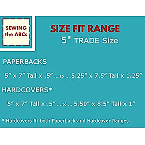 5 Inch Trade Paperback Book Cover Small Size for Adults, 5x7, DARK GREY HEATHER Stretch Fabric Book Cover for Paperback or Hardcover Book Sleeve Small Book Covers