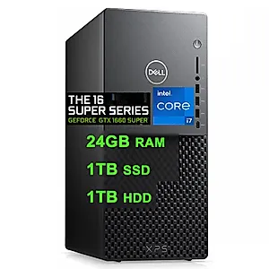 Dell Flagship XPS 8940 Gaming Desktop Computer 11th Gen Intel Octa-Core i7-11700 Processor 32GB RAM 512GB SSD + 1TB HDD Geforce GTX 1660 Super 6GB USB-C DisplayPort WIFI6 Win10 (Renewed)
