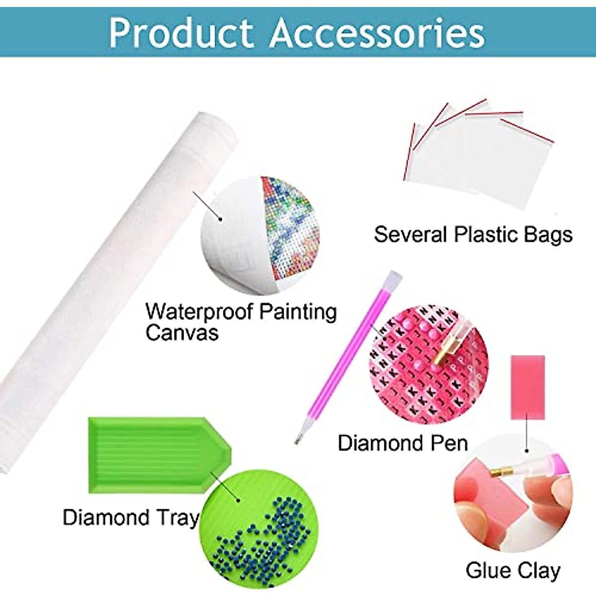 Random Cartoon Diamond Art Painting Kits for Adults - DIY 5D Round Full Drill Diamond Paintings,Paint with Diamonds Pictures Gem Art Painting Kits Arts and Crafts for Home Wall Decor(11.8X15.7inch)