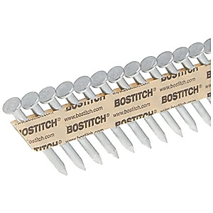 BOSTITCH Framing Nails, Paper Tape Collated, Galvanized Metal Connector, 1-1/2-Inch x .131-Inch, 1000-Pack (PT-MC13115G-1M)