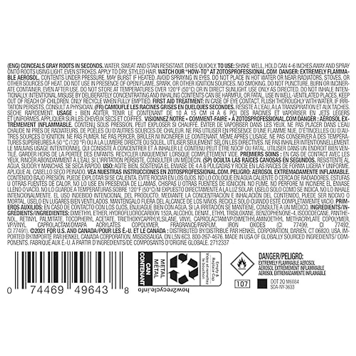 AGE beautiful Root Touch Up Hair Color Spray | Touch-Up Gray Concealer | Temporary Cover Up | Adds Volume & Covers Thinning Patches | Water, Sweat, Stain Resistant | Medium Brown | 2 Fl Oz