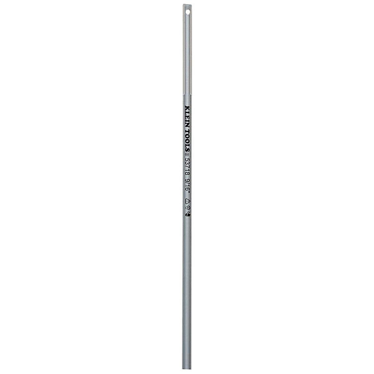 Klein Tools 53721 Flex Bit Kit with 9/16-Inch x 54-Inch Flex Bit Auger, Placement Tool and Wire Pulling Grip for Pulling Wire Behind Walls