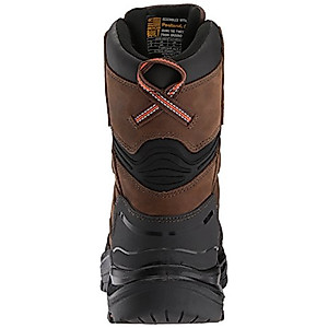 KEEN Utility mens Coburg 8" Steel Toe Waterproof Work Boots, Cascade Brown/Brindle, 15 Wide US